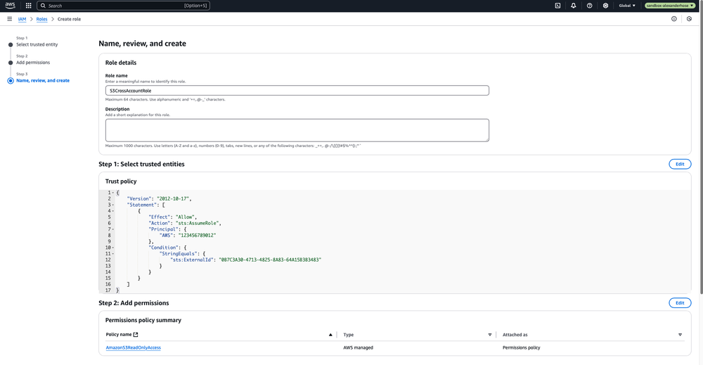 AWS Cross-Account Roles with Lambda