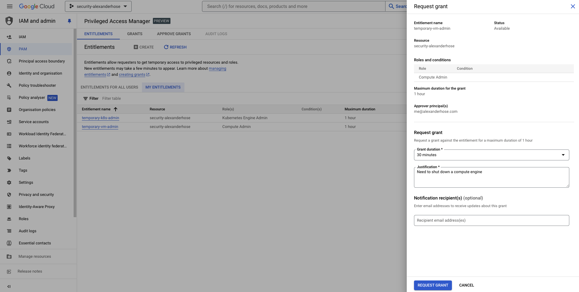 How to Manage Temporary Access with GCP's Privileged Access Manager