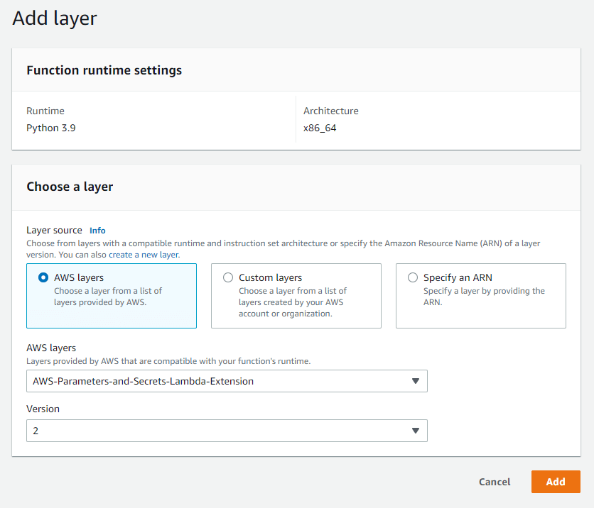 AWS Lambda extensions - Understanding how to read parameters and secrets