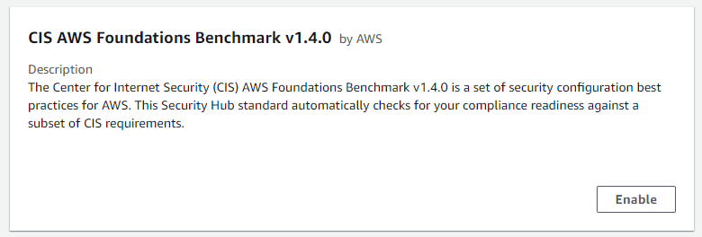 Aws Security Hub Includes A New Feature Cis Benchmarks V14
